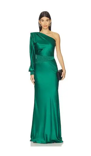 ZHIVAGO Don't Look Now Gown - Emerald