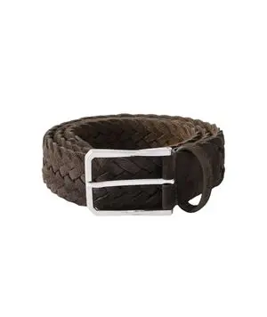 CANALI Woven Suede Belt