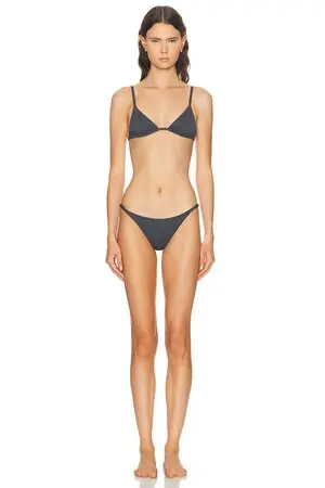 ST. AGNI Adjustable Petit Bikini Bottom - Graphite