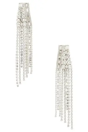 Magda Butrym Tassel Earrings - Rhodium Silver