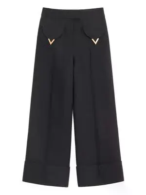Valentino Garavani Crepe Couture Cuffed Trousers