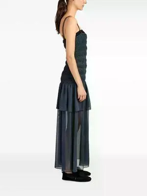 Proenza Schouler Michal Ruffled Midi Dress - Blue