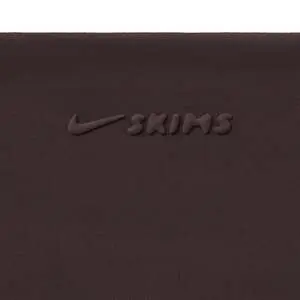 SKIMS Nike Matte Twist Front Bra - Dark Sepia
