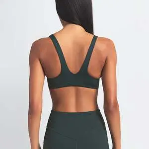 SKIMS Nike Matte Shaping Scoop Bra - Dark Teal