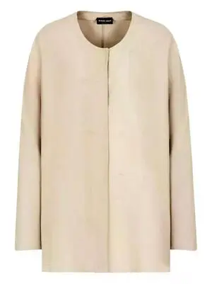 Giorgio Armani Collarless Silk Shirt