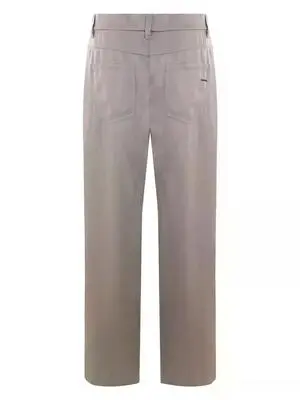 Brunello Cucinelli Wide Leg Cady-satin Trousers