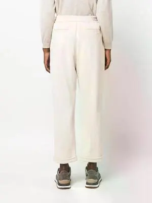 Brunello Cucinelli Pleated Drawstring Cropped Trousers