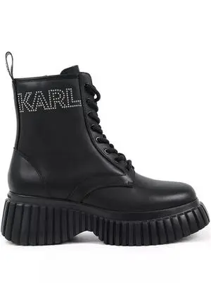 Karl Lagerfeld Logo Boots For Women