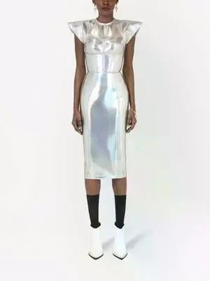 Dolce & Gabbana Metallic-effect Bustier Midi Dress