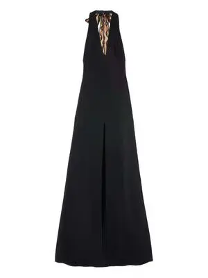 Emilio Pucci V-neck Slit Maxi Dress
