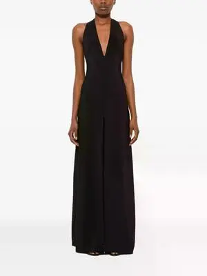Emilio Pucci V-neck Slit Maxi Dress