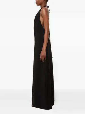 Emilio Pucci V-neck Slit Maxi Dress