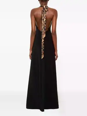 Emilio Pucci V-neck Slit Maxi Dress