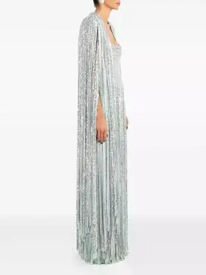 ANA RADU Fringed Maxi Dress