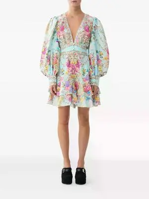 Camilla Bazaar Blooms Frilled Mini Dress