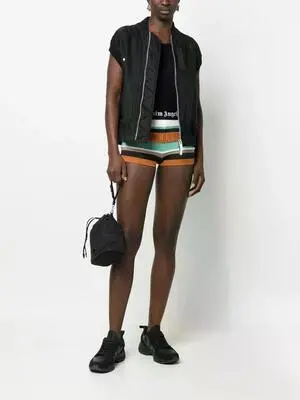 Palm Angels Logo Waistband Knitted Shorts