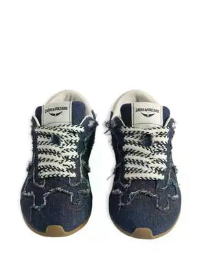Zadig&Voltaire Dance Frayed Sneakers
