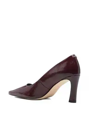 Michael Kors Darrah Pointed-toe Leather Pumps - Red