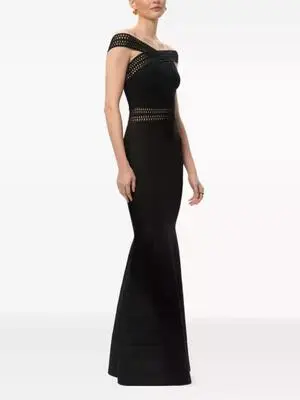 Herve Leger Octavia Off-the-shoulder Gown