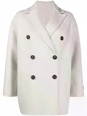 Brunello Cucinelli Double-breasted Cashmere Peacoat