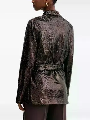 SILVIAN HEACH Sequin Embellished Tie Blazer