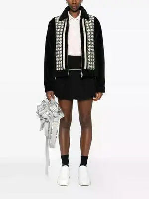 Palm Angels Monogram Pleated Mini Skirt