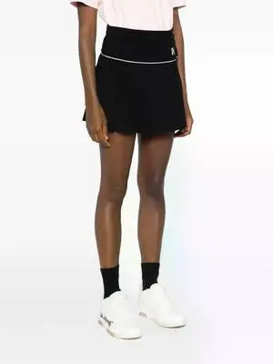 Palm Angels Monogram Pleated Mini Skirt