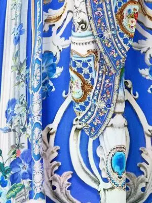 Camilla Ottoman Opulence V-neck Mini Dress