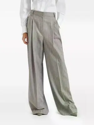 Brunello Cucinelli Wide-leg Wool Trousers