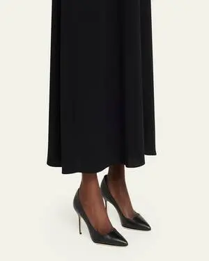 Manolo Blahnik 90mm Bb Leather Pumps - Black