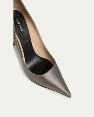 TOM FORD 85mm Betty Pointed-toe Pumps - Graphite