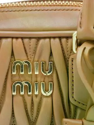 Miu Miu Arcadie Matelassé Leather Tote Bag