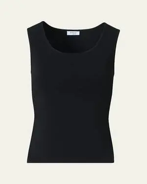 Akris Fitted Knit Tank Top - Black