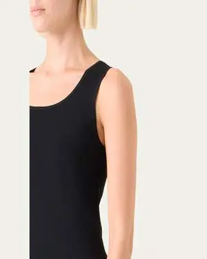 Akris Fitted Knit Tank Top - Black