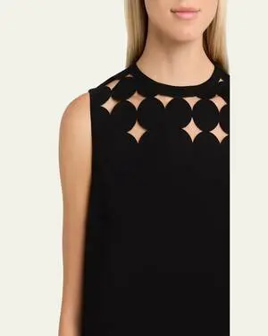 Akris Sleeveless Polka Dot Top