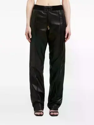 Palm Angels Logo-tape Leather Track Pants