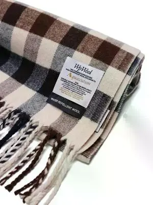 Aquascutum Macro Club Check Tasselled Scarf