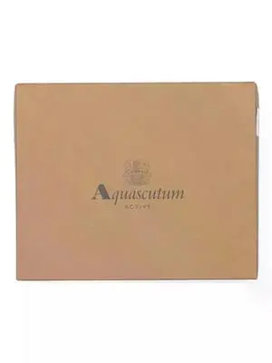 Aquascutum Macro Club Check Tasselled Scarf