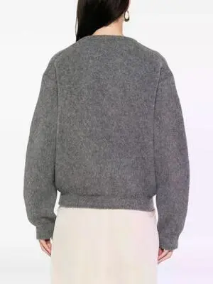 N°21 Plunging V-neck Sweater - Grey