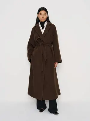 REFORMATION Tula Oversized Coat - Brown
