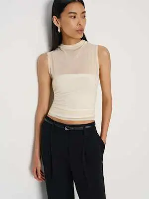 REFORMATION Alaina Knit Top - Ivory