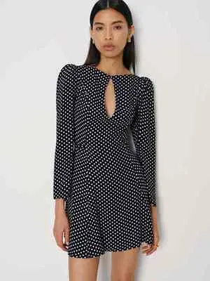 REFORMATION Lyons Mini Dress - Dream Dot