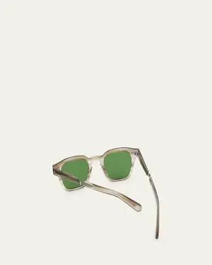 MR. LEIGHT Adonis S Square Sunglasses - Celestial Grey
