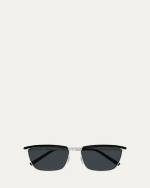 Saint Laurent Metal Aviator Sunglasses