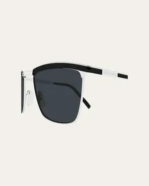 Saint Laurent Metal Aviator Sunglasses