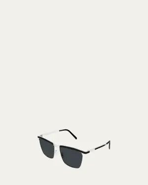 Saint Laurent Metal Aviator Sunglasses