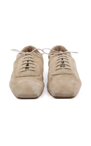 ANDREA GOMEZ Antonia Suede Oxford Flats