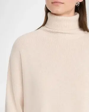 PUROTATTO Cashmere Turtleneck Sweater - Perla