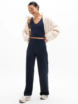 Athleta Elation Ultra High Rise Wide Leg Pant - Navy