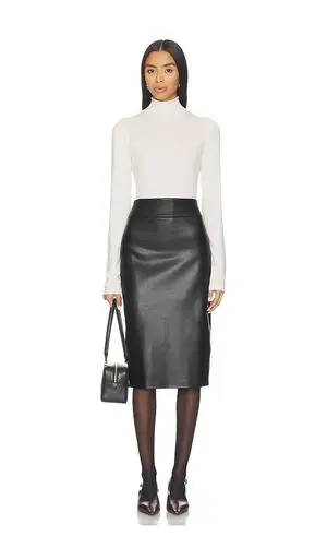 EAVES Maxine Turtleneck Sweater - White